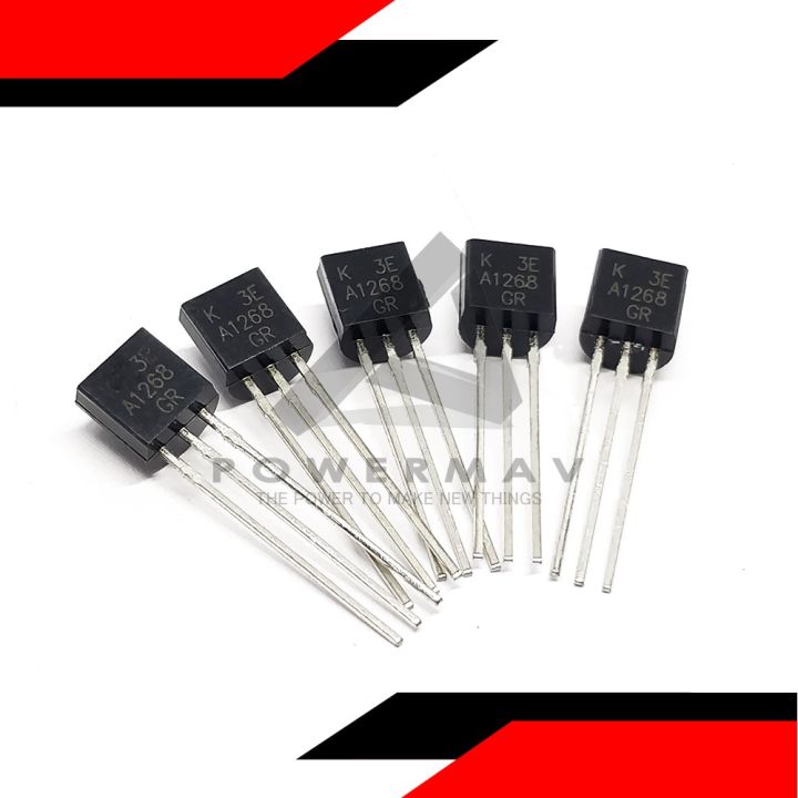 5pcs original a1268 transistor PNP 2SA1268 TO92 A1268 TO-92 Transistor ...