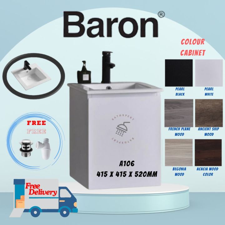 Baron A106 Stainless Steel Basin Cabinet 415L x 415W x 520H mm | Lazada ...
