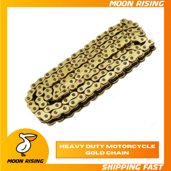 UNIVERSAL MOTORCYCLE HEAVY DUTY GOLD CHAIN 428H | Lazada PH