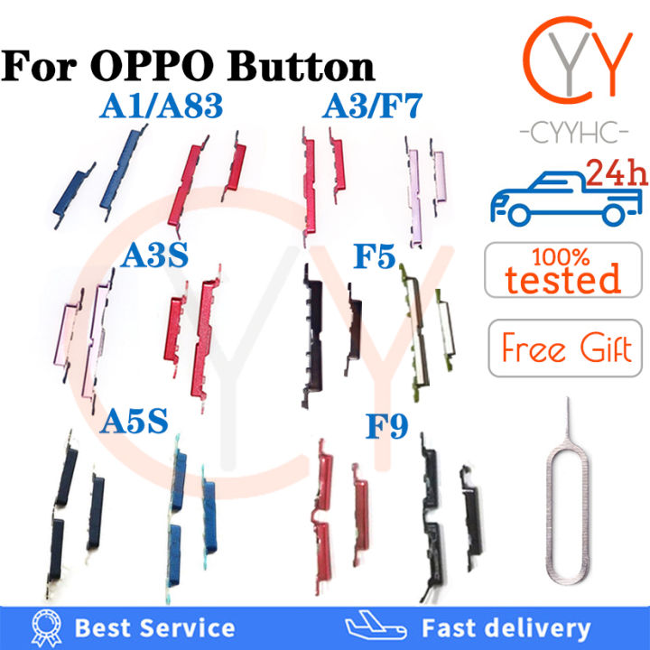 CYY New For OPPO A1 A3 A83 A3S A5S F5 F7 F9 Power and Side Button Keys ...