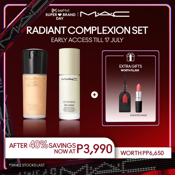 【SBD EXCLUSIVE OFFER】MAC Radiant Complexion Set with Studio Radiance Serum-Powered Foundation ...