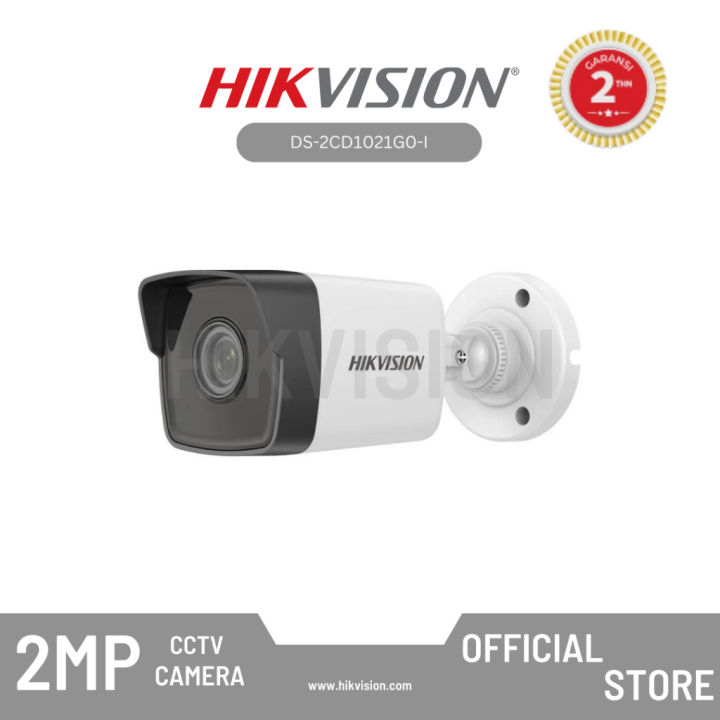 HIKVISION - DS-2CD1021G0-I Camera IP CCTV 2MP New Version Bullet Original | Lazada Indonesia