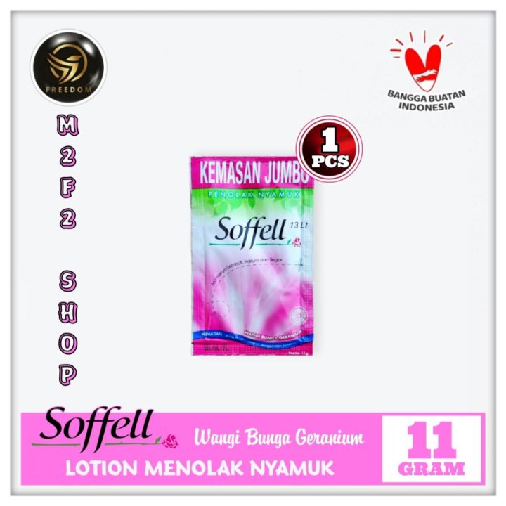 Soffell Lotion Anti Nyamuk Wangi Bunga Geranium 13 Lt | Pink Sachet ...