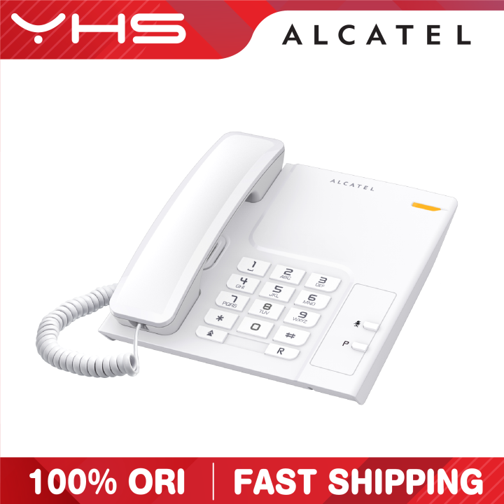 ALCATEL T26 Corded Phone with Redial Key, Ringer Volume Control & Wall ...