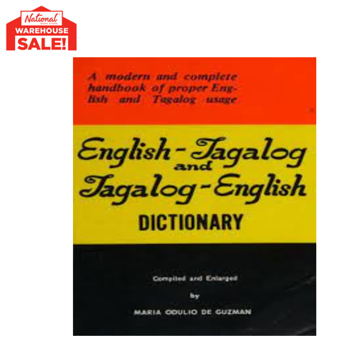ENGLISH-TAGALOG- & TAGALOG-ENGLISH DICTIONARY | Lazada PH