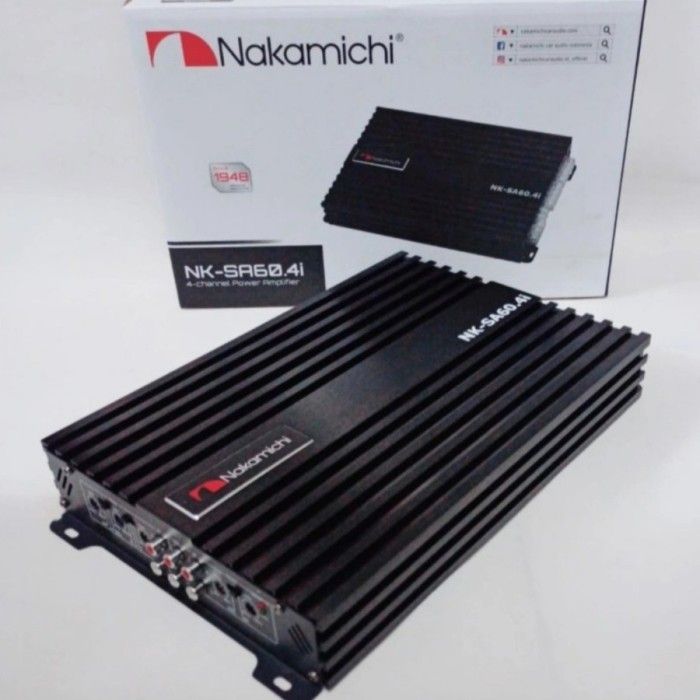 POWER 4 CHANNEL NAKAMICHI NK-SA60.4I POWER AMPLIFIER 4 CHANNEL | Lazada ...