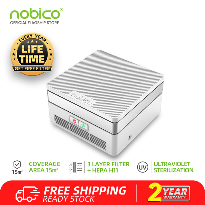 Nobico Air purifier For Car/Home With UV,high-efficiency composite HEPA+activated charcoal ...