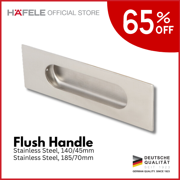 65% OFF! HAFELE Flush Handle Stainless Steel, 140/45mm | Lazada PH