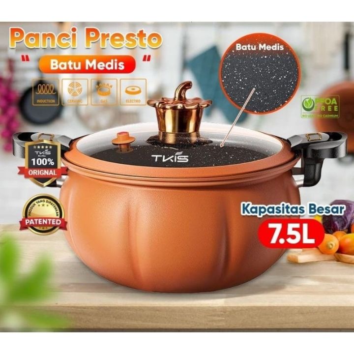 Panci Presto Model Labu Dengan Kapasitas Besar 8 Liter Bahan Batu Medis ...