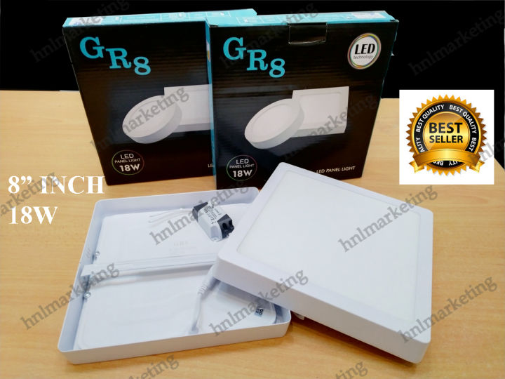 GR8/VVW 18W LED SURFACE DOWNLIGHT 8" INCH SQUARE | Lazada