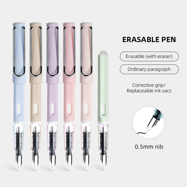 Fountain Pen Creative Children Practice Calligraphy Pen Pink/Blue Pen ...