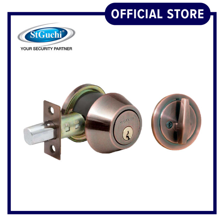 St Guchi Antique Cooper Thumbturn & Key Deadbolt Lock SGDB-D291 AC | Lazada