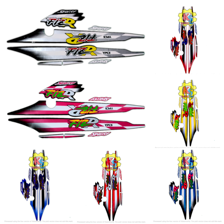 STIKER STRIPING MOTOR YAMAHA F1ZR 1997 STRIPING MOTOR F1ZR SEPASANG ...