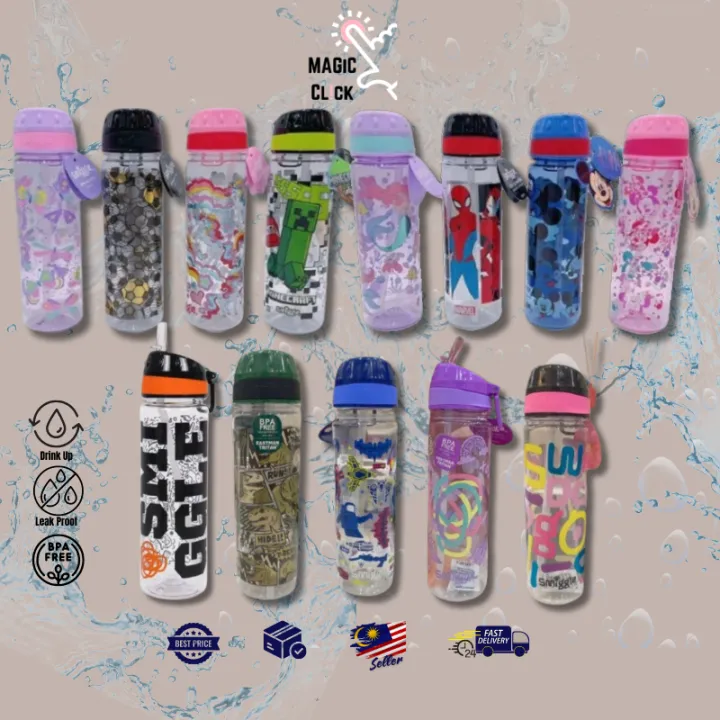 650ml Smiggle Water Bottle (Original) Kids Botol Air Kanak Kanak Botol Air Budak Tumbler Bottle ...