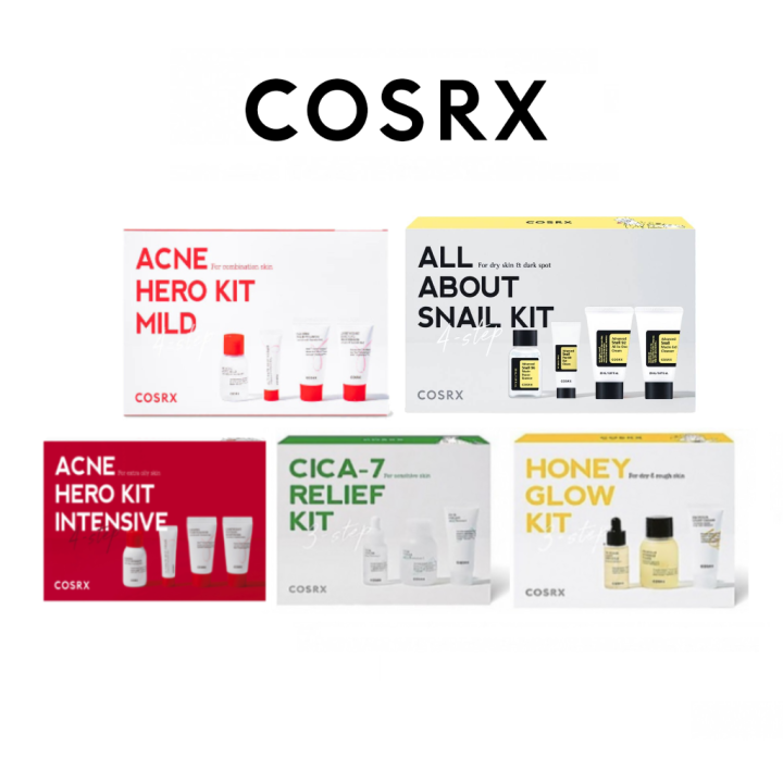 COSRX Acne Hero Kit Intensive / Mild / All About Snail 4 Step / Cica-7 ...
