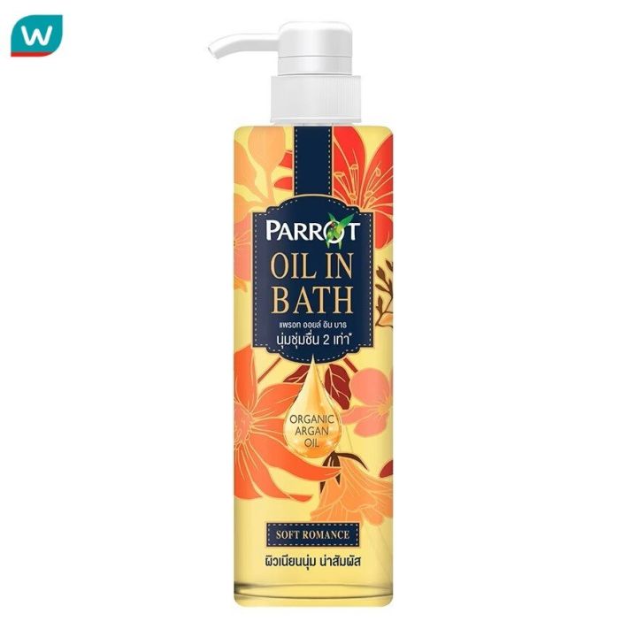 Parrot แพรอท ออยล์ อิน บาธ ซอฟท์ โรแมนซ์ 400 มล. ครีมอาบน้ำ | Lazada.co.th