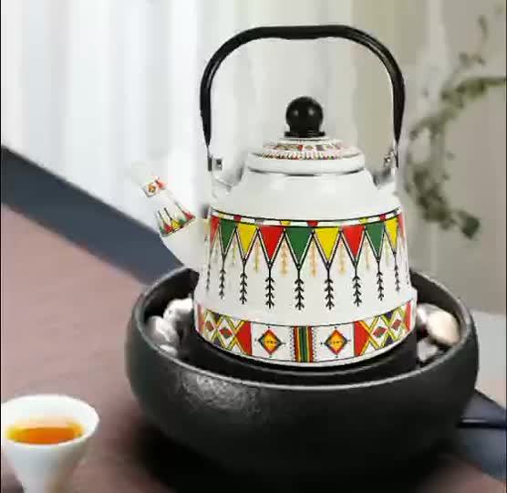 Enamel Berkualiti Pintu Keluar 2.5L Teko Periuk Enamel Cerek Cerek ...