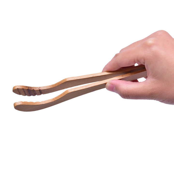 [LIXIAOJU] 1pc Tea Bamboo Utensil Tongs Tea Wooden Tea Clip Food Toast ...