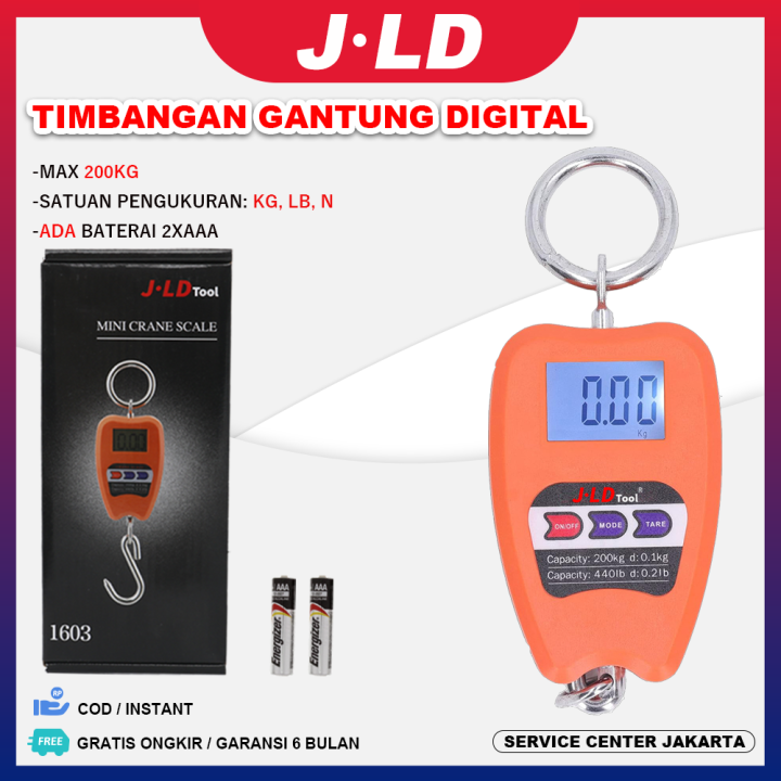 JLD Timbangan Gantung Digital Electronic Hanging Scale 200 Kg | Lazada ...