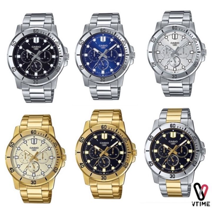 CASIO นาฬิกาผู้ชาย รุ่น MTP-VD300D // MTP-VD300G | Lazada.co.th