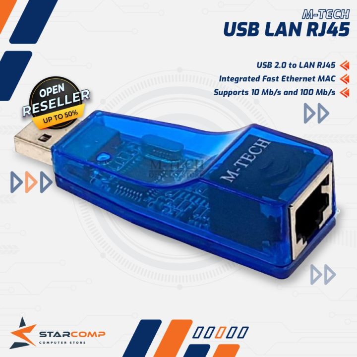 USB to Lan M-Tech Adapter USB 2.0 Ethernet Adapter RJ45 | Lazada Indonesia