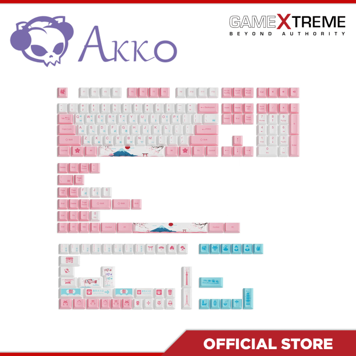 AKKO World Tour Tokyo R2 185- Key Full Keycap Korean Cherry set | Lazada PH