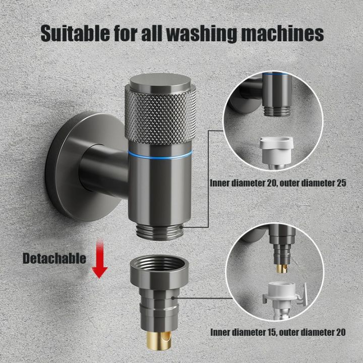Universal Washing Machine Faucets Valve Water Tap Bathroom Toilet Tap ...
