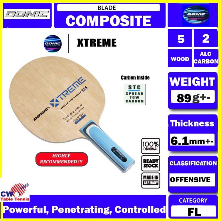 Donic Xtreme Fantastic Stiffness Attacking Table Tennis Blade PING PONG ...