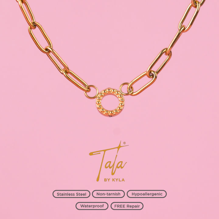 TALA By Kyla Textured Collection GOLD Stainless Steel Hypoallergenic ...