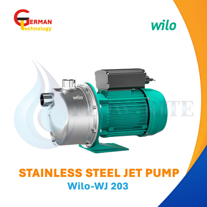 Jet Pumps | Wilo-WJ | German Technology | Stainless Steel, High Pressure and Heavy Duty | 1-1 ...