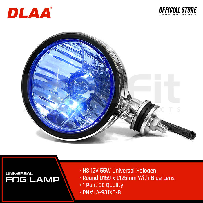 RoadFit DLAA Genuine Round Universal Halogen Fog Lamp / Fog Light D159 ...