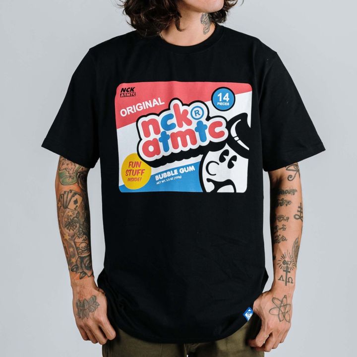 【New store promotion】 Nick Automatic "Chewy" Black T-shirt | Lazada PH