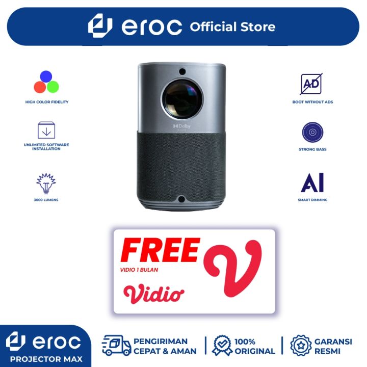 PROMO EROC Android Smart Proyektor LCD - Dolby Audio – Netflix ...