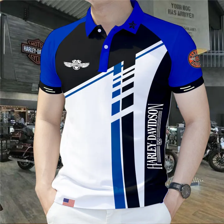 2025 Summer Polo Shirt for Men Printed Polo For Men Short Sleeved ...