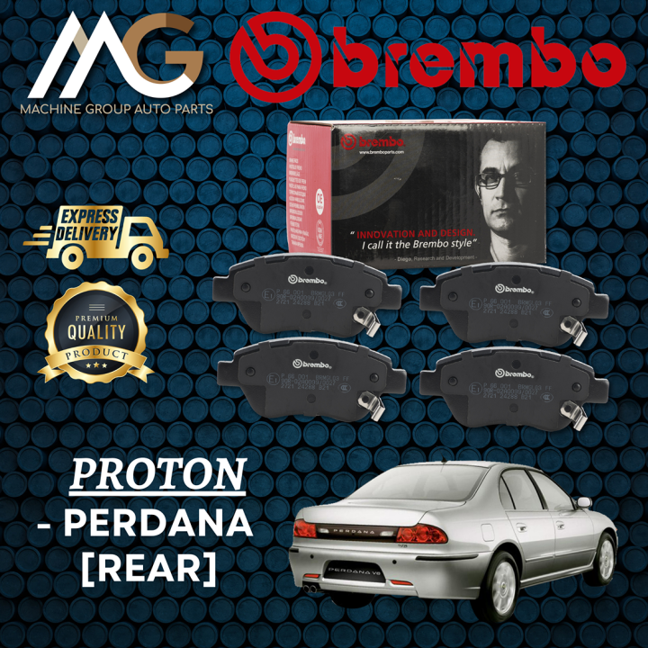 Proton Perdana Brembo Brake Pad Rear (Belakang) 100% Original | Lazada