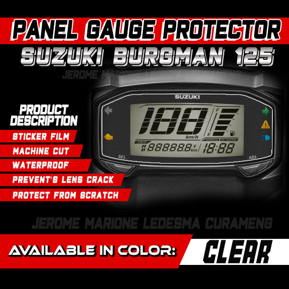 PANEL GAUGE PROTECTOR SUZUKI BURGMAN 125 | Lazada PH