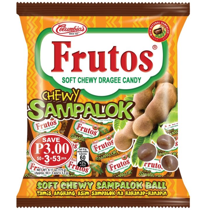Frutos Soft Chewy Sampalok Candy 50+3s | Lazada PH