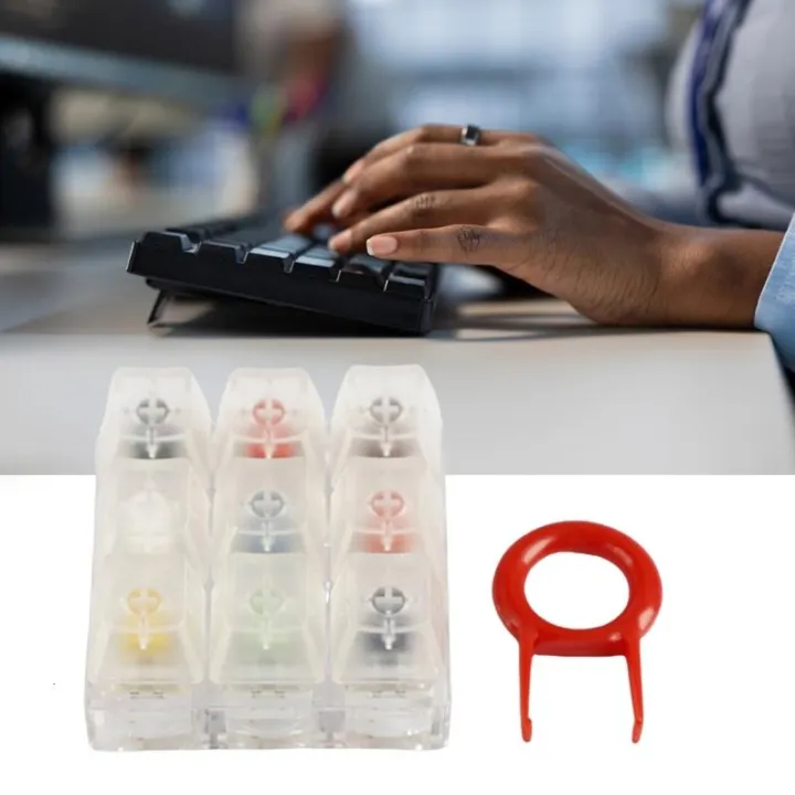 Multicolor 9 Key Mechanical Switches Tester Featuring Clear Housing For ...