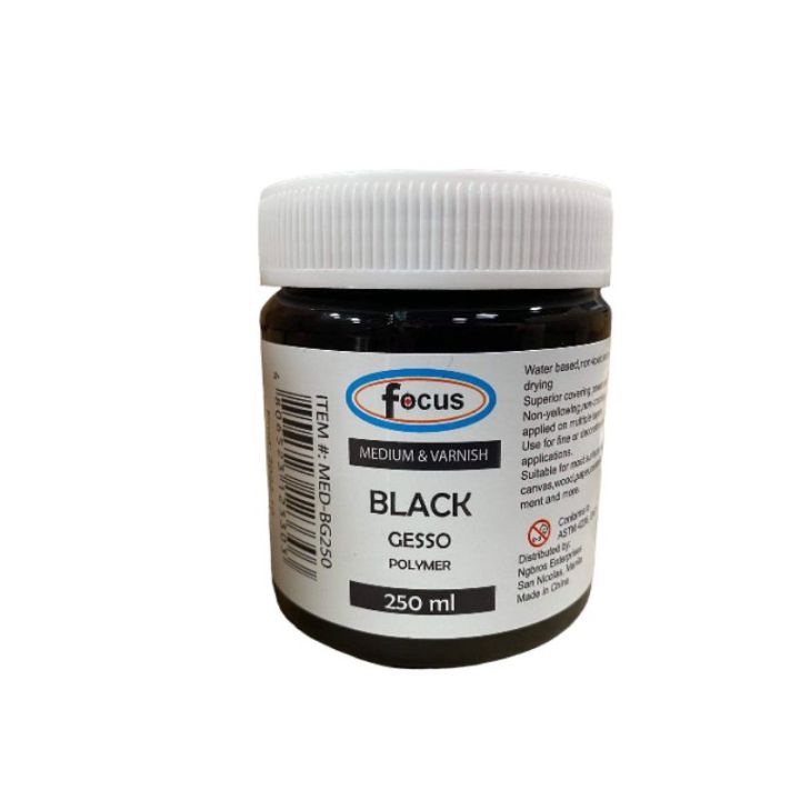 Focus Black Gesso (250ml) | Lazada PH