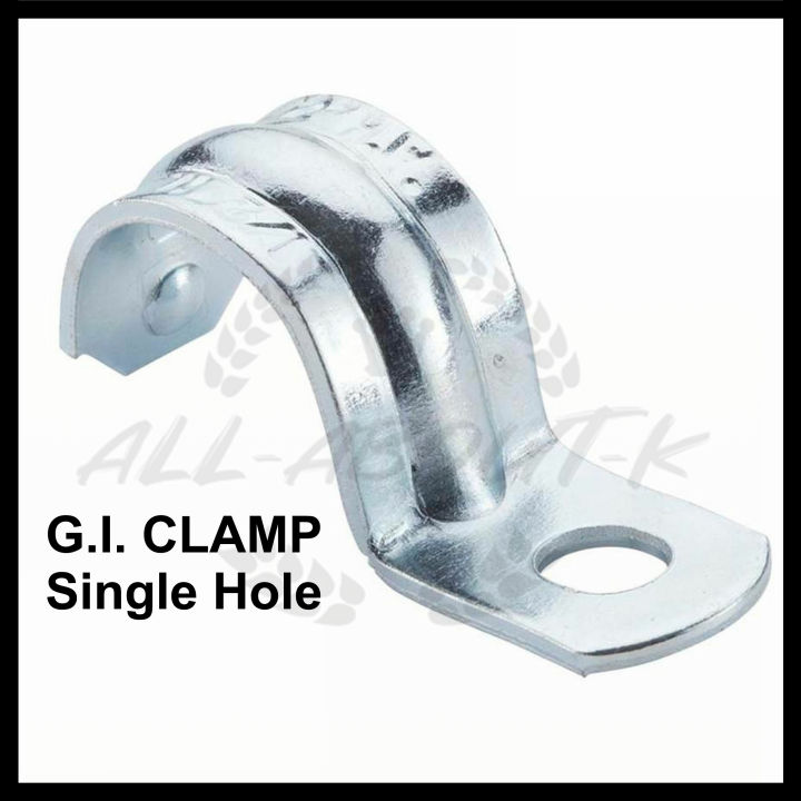 HEAVY DUTY Metal Steel Clamp For EMT IMC RSC Conduit PVC Pipe | G.I ...