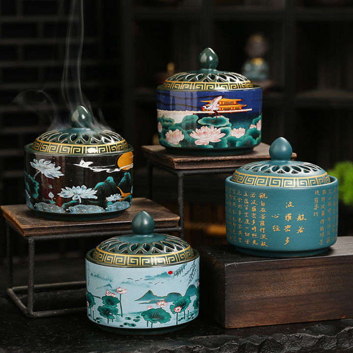 Lư Trầm Hương bằng gốm sứ thủ công cao cấp TI DO, TIDO | Lazada.vn