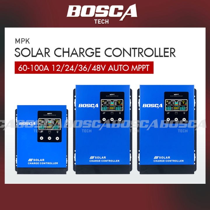 BOSCA Solar Charge Controller MPPT 12v 24v 36v 48v AUTO 60A 80A 100A ...