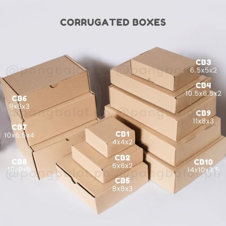 F .aggna2874ip99 Corrugated Boxes: CB1 - CB6 (per piece) | Lazada PH