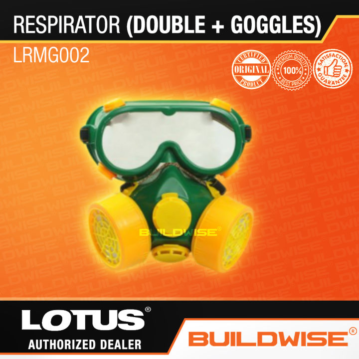 Lotus Respirator + Double Goggles LRMG002 Eye Protection Filters Non ...