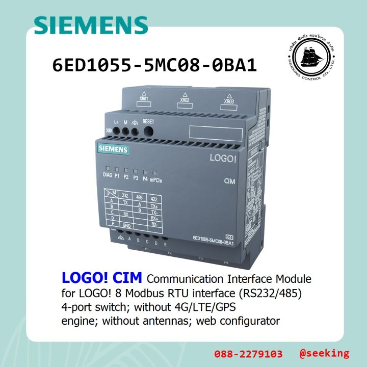 6ED1055-5MC08-0BA1 Product LOGO! CIM Communication Interface Module for ...