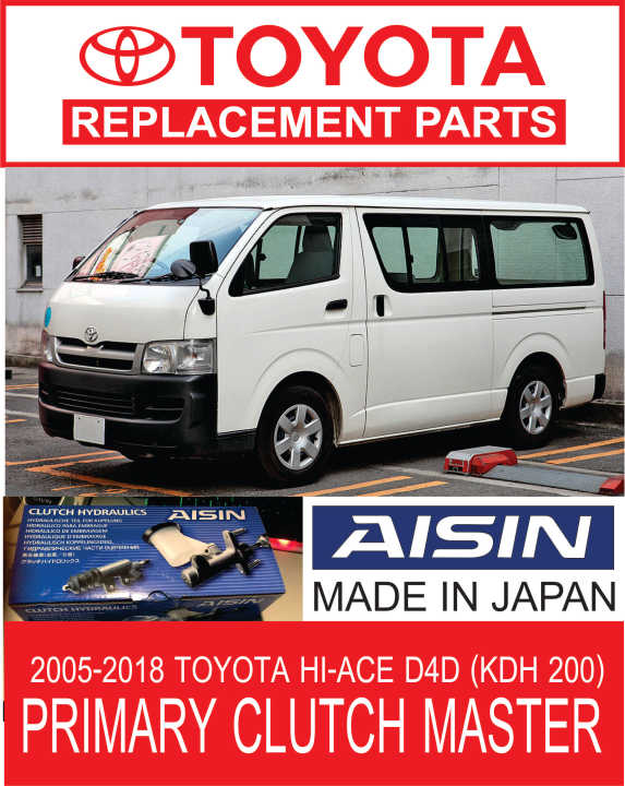 Toyota Hi-ace Commuter GL Grandia Primary Clutch Master Aisin Brand ...