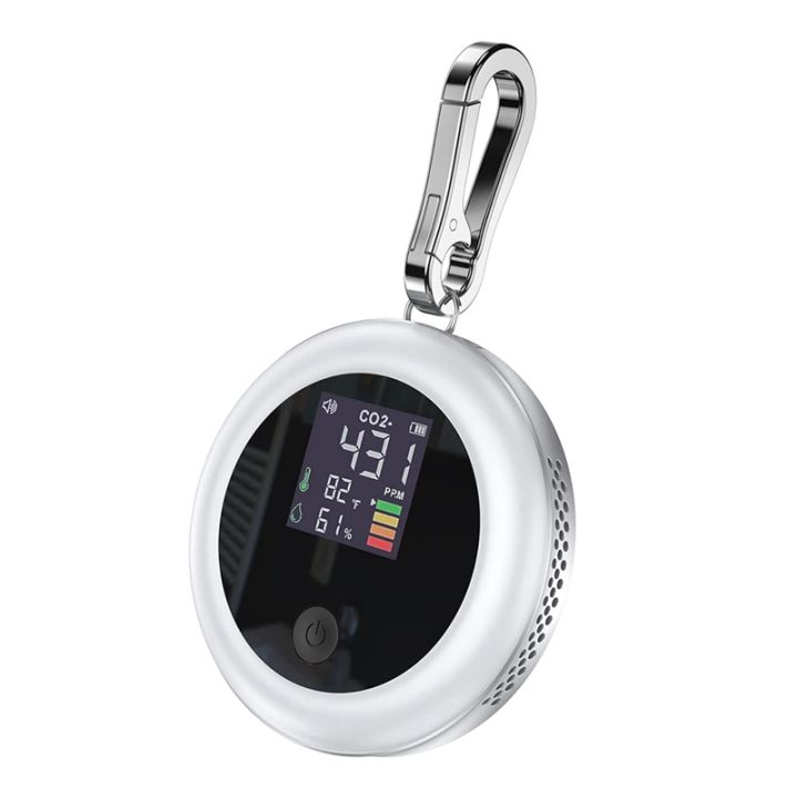 (QSPF) CO2 Monitor Meter Sensor Indoor with Alarm, Air Quality Carbon ...