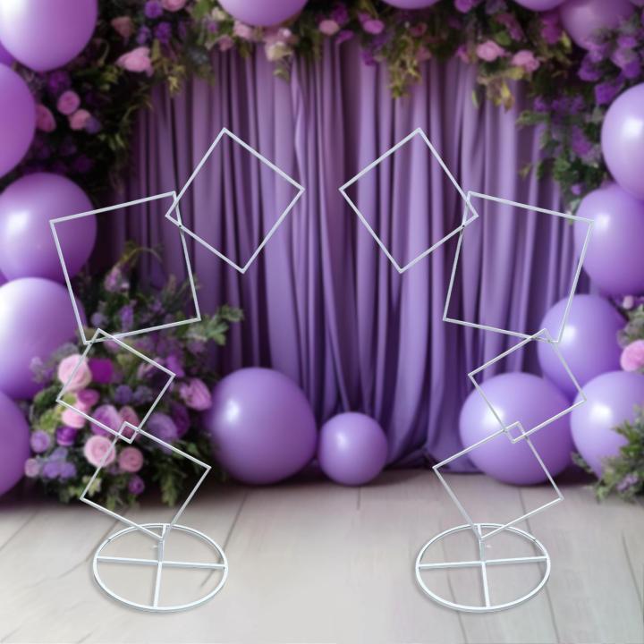 Pecine Wedding Arch Stand Backdrop Stand Versatile Decoration Square ...