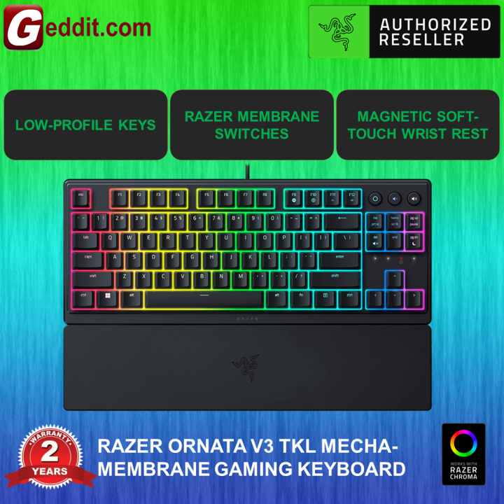 RAZER ORNATA V3 TKL / TENKEYLESS MECHA-MEMBRANE GAMING KEYBOARD | Lazada