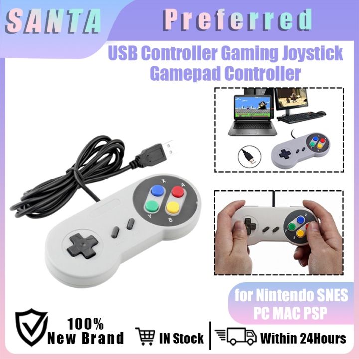 Super Nintendo Gaming controller SNES PC MAC PSP USB Controller for PC ...